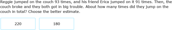 IXL | Estimate sums by rounding to the nearest ten: word problems | 3rd ...