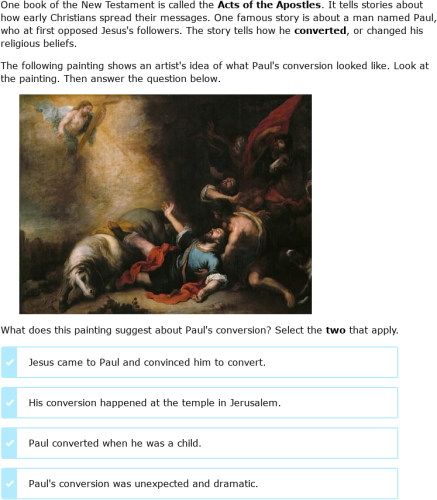 IXL | Origins of Christianity | 6th grade social studies