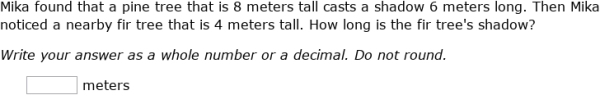 IXL | Similar triangles and indirect measurement | 8th grade math