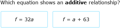 IXL | Additive and multiplicative relationships | 6th grade math