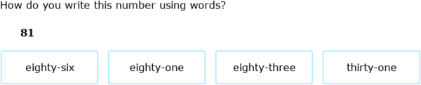 IXL | Writing numbers up to 100 in words - convert digits to words ...