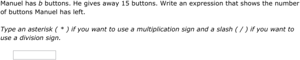 IXL | Write variable expressions: word problems | 7th grade math