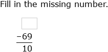 IXL | Complete the subtraction sentence - up to two digits | 2nd grade math