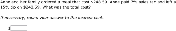 IXL - Multi-step problems with percents (Algebra 1 practice)