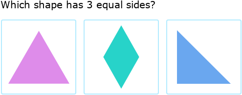 IXL | Equal sides | 1st grade math