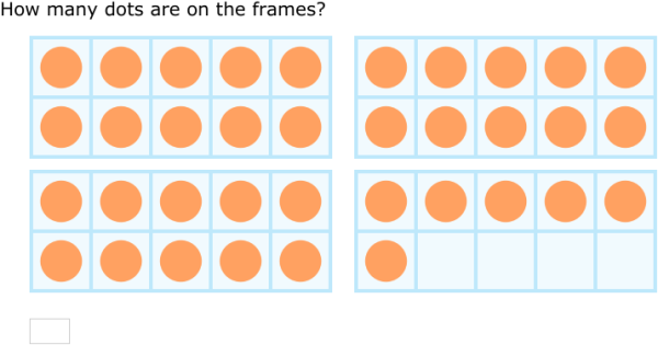 IXL | Count on ten frames - up to 40 | 1st grade math