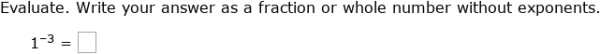 IXL | Evaluate powers with negative exponents | 8th grade math