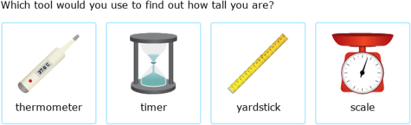 IXL | Choose the appropriate measuring tool | 3rd grade math