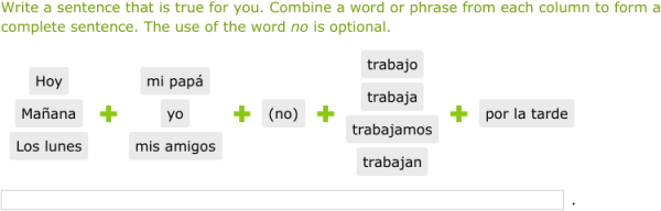 IXL | Write sentences that are true for you about sports, hobbies, and ...