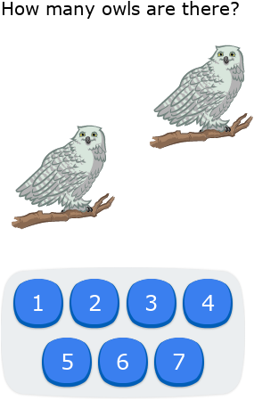 IXL | Count pictures - up to 7 | Kindergarten math