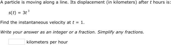 IXL - Velocity as a rate of change (Calculus practice)