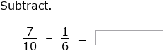 IXL | Subtract fractions with unlike denominators | 5th grade math
