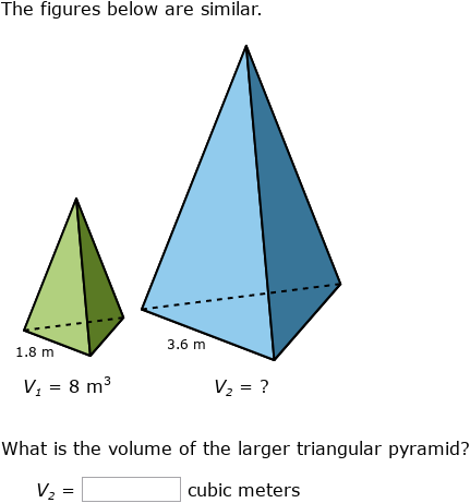 IXL - Volume of similar pyramids and cones (Geometry practice)