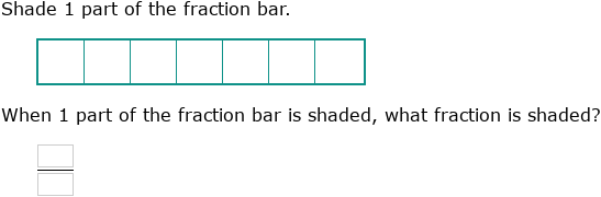 IXL | Show unit fractions: fraction bars | 2nd grade math