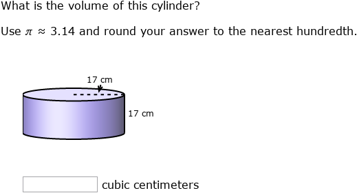 IXL | Volume of cylinders | 7th grade math