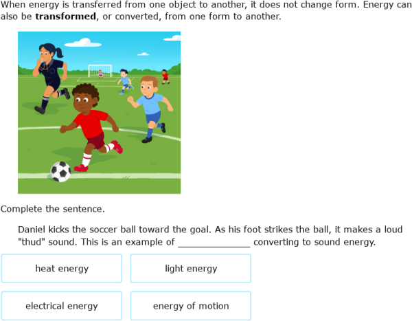 IXL | Introduction to energy | 5th grade science