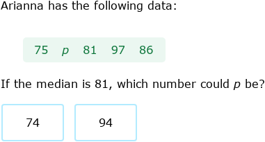IXL - Mean, median, mode, and range (Algebra 2 practice)