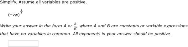 IXL - Power rule with rational exponents (Algebra 1 practice)