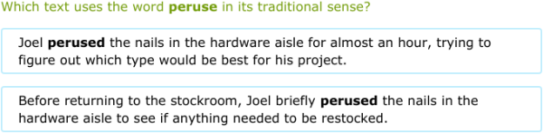 IXL | Explore words with new or contested usages | 9th grade language arts