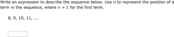IXL | Write variable expressions for arithmetic sequences | 7th grade math