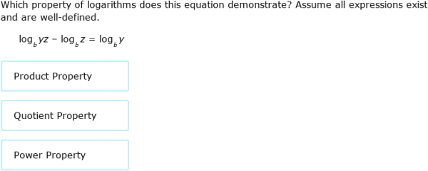 IXL - Properties of logarithms: whole number and variable bases ...