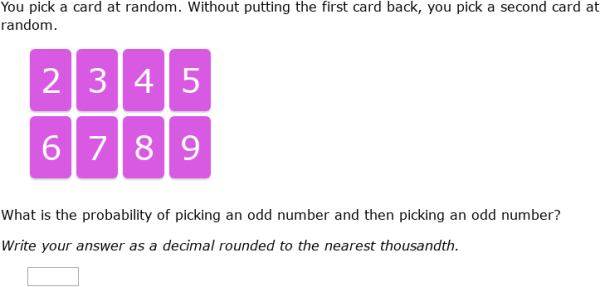 IXL - Probability of independent and dependent events (Geometry practice)