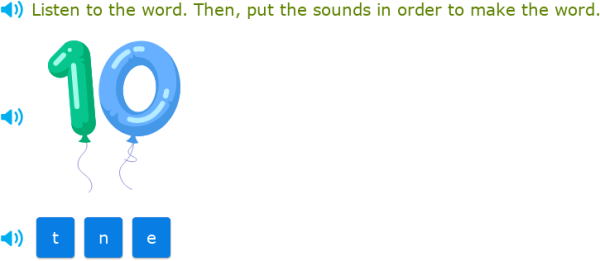 Ixl Put The Sounds In Order Pre K Language Arts