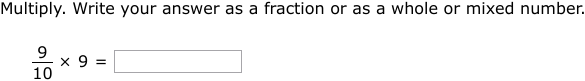 IXL | Multiply fractions and whole numbers | 7th grade math