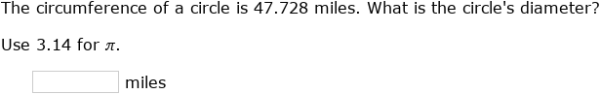 IXL | Find the radius or diameter of a circle given the circumference ...