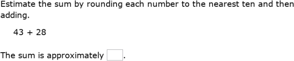 IXL | Estimate sums | 1st grade math