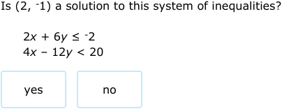 IXL - Is (x, y) a solution to the system of inequalities? (Algebra 2 ...