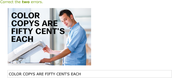 IXL | Correct errors with signs | 3rd grade language arts