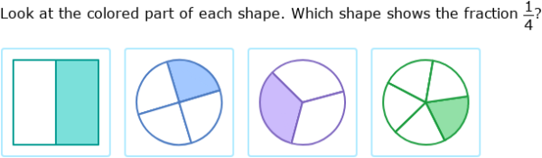 IXL | Match fractions to models - halves, thirds, and fourths | 2nd ...