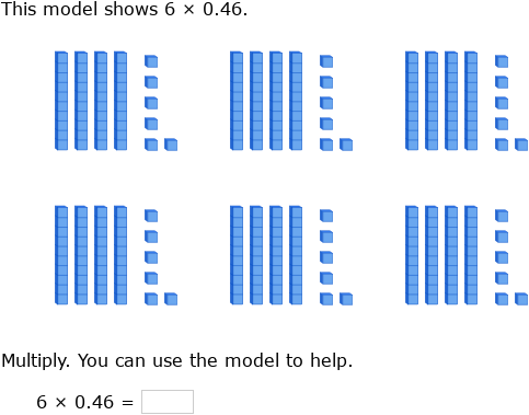 IXL | Multiply a decimal by a one-digit whole number using blocks | 5th ...