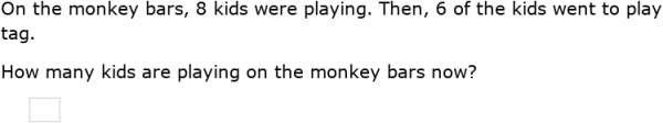 IXL | "Take from" word problems - numbers up to 10 | Kindergarten math