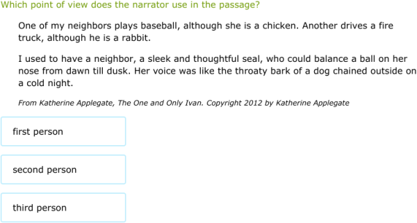 IXL | Identify the narrative point of view | 5th grade language arts