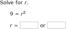 IXL | Solve equations using square roots | 7th grade math