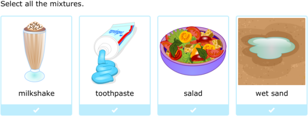 IXL | Identify mixtures | 3rd grade science