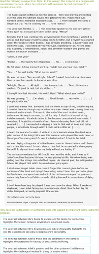 IXL | Analyze passages from Night: Part 2 | 9th grade language arts