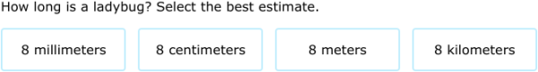IXL | Choose metric units of distance | 5th grade science