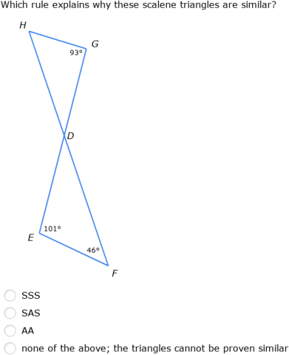 IXL | Similarity rules for triangles | 8th grade math