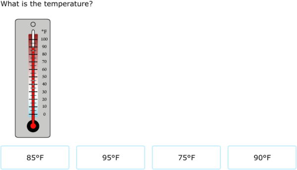 IXL | Read a thermometer | 3rd grade math