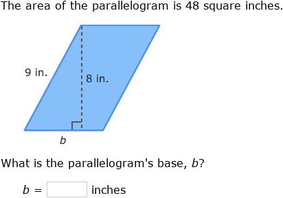 IXL | Area of parallelograms | 5th grade math
