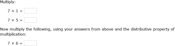 IXL | Use the distributive property to multiply: facts to 10 | 4th ...