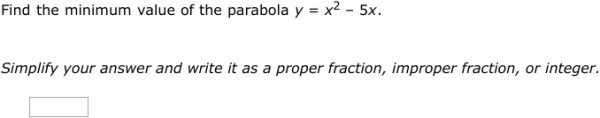 IXL - Find the maximum or minimum value of a quadratic function (Precalculus practice)