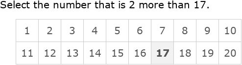 IXL | One or two more on a chart - up to 20 | 1st grade math