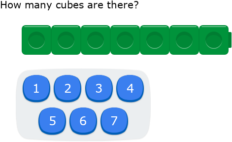 IXL | Count cubes - up to 7 | 1st grade math
