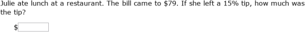 IXL | Percents: calculate tax, tip, and more | 6th grade math