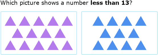 IXL | Which picture shows more or less than a number - up to 20 ...