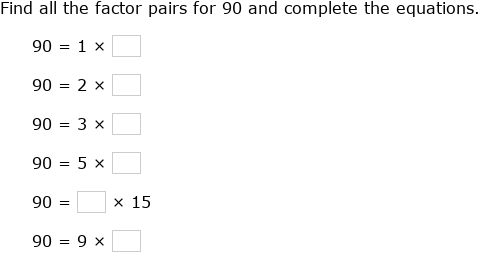 IXL | Complete the factor pairs of a number | 4th grade math